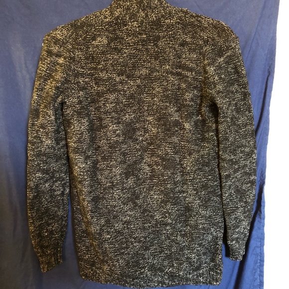 J. Crew Factory | Sweaters | Jcrew Factory Marled Black Open Cardigan ...